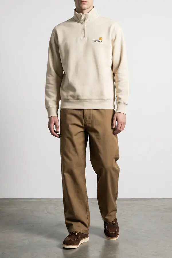 Carhartt Work In Progress Half-zip Sweatshirt With Embroidered Logo