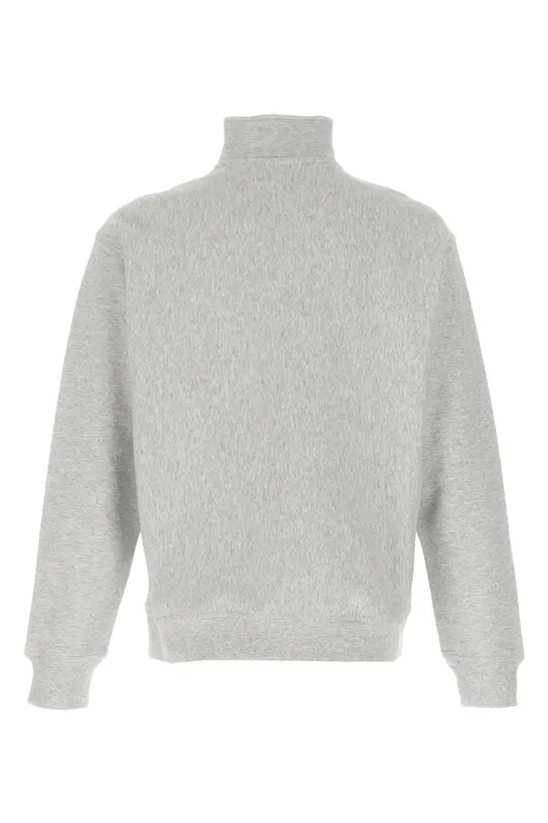 Carhartt Work In Progress Sweatshirt With Stand Collar And Half-zip