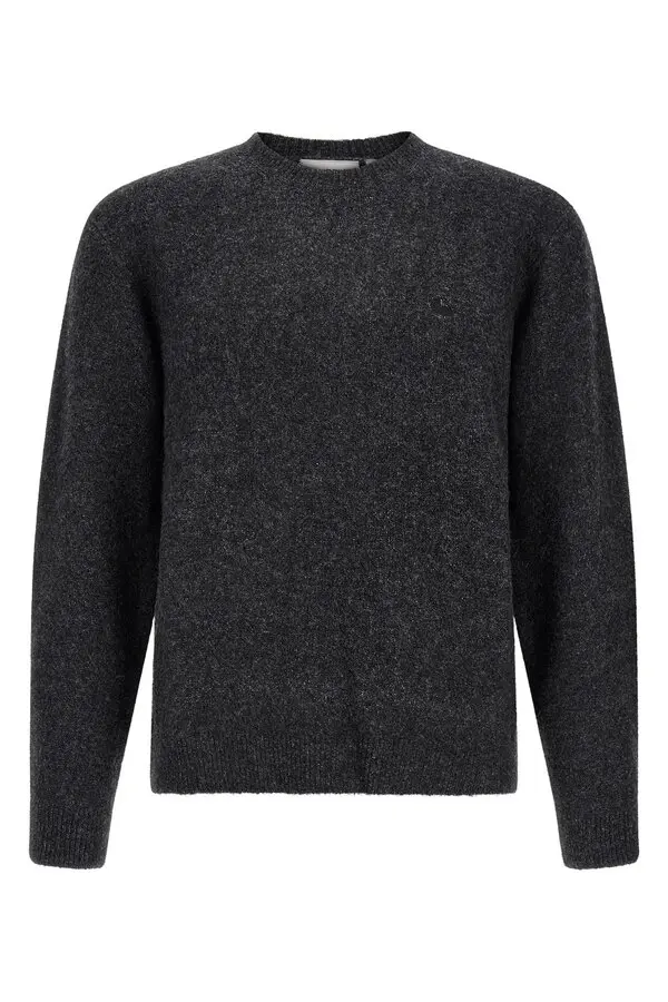 Carhartt Work In Progress Crewneck Sweater With Embroidered Logo