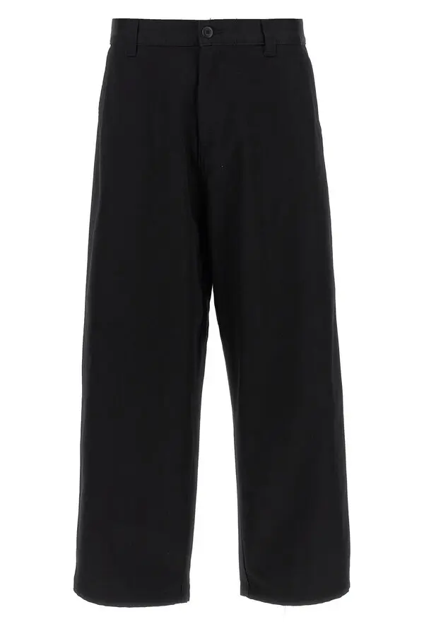 Carhartt Work In Progress Trousers With Square Logo Patch
