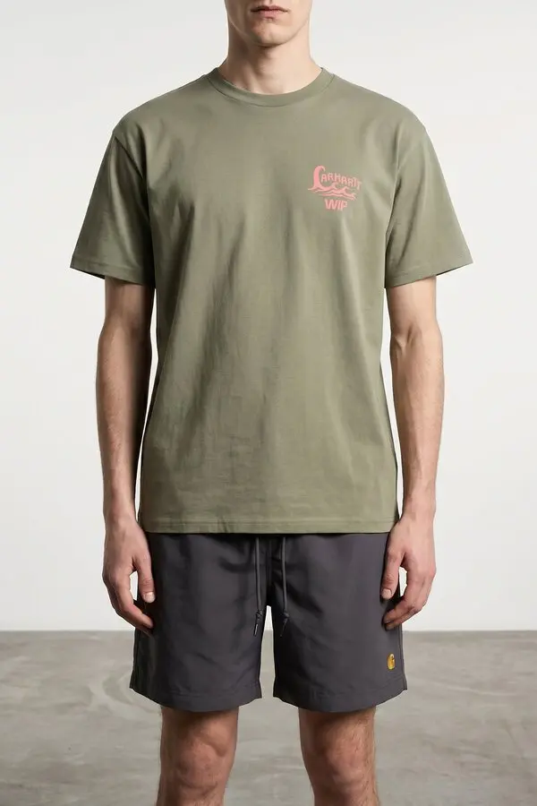 Carhartt Work In Progress Swim Shorts With Embroidered Logo