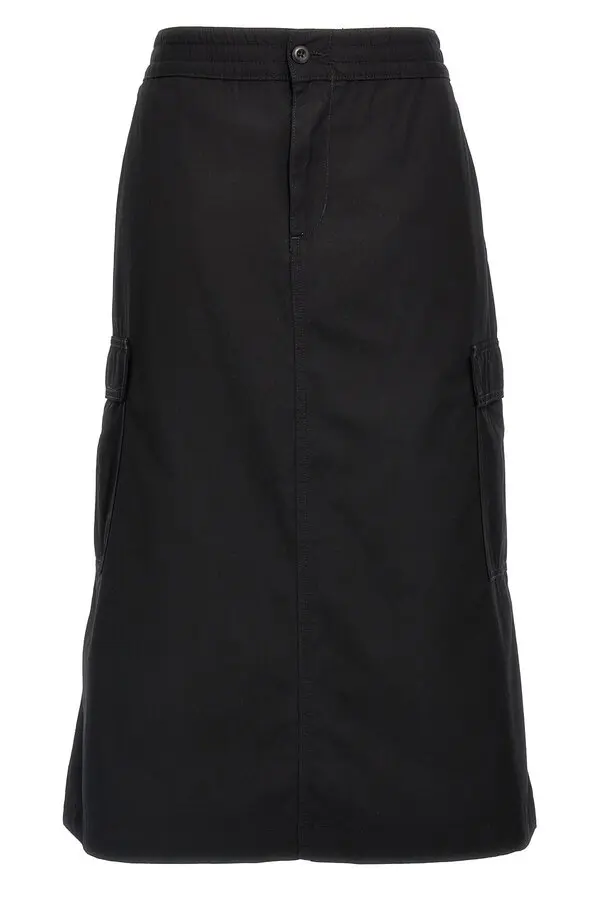 Carhartt Work In Progress Skirt 'cargo Skirt Long - Black