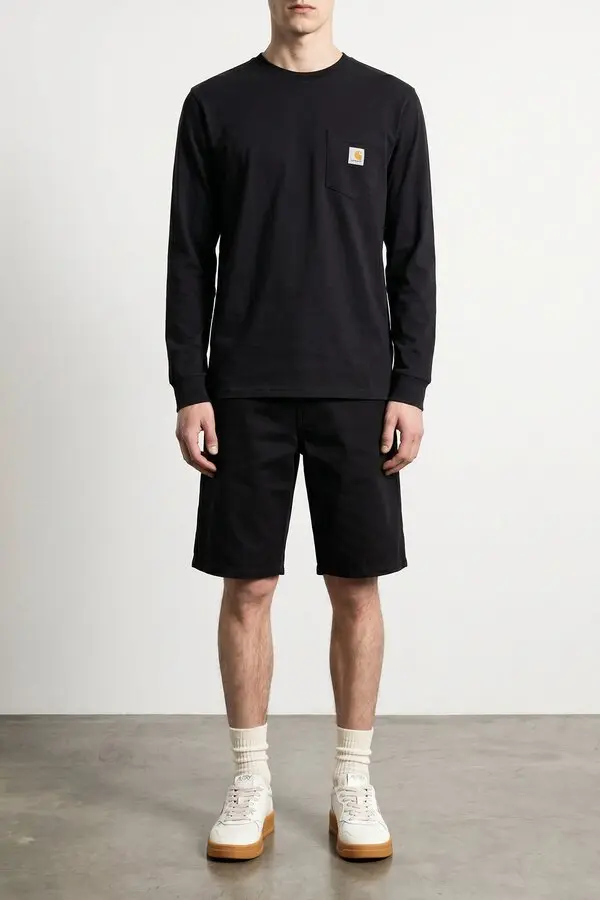 Carhartt Work In Progress Bermuda Shorts With Woven Logo Patch