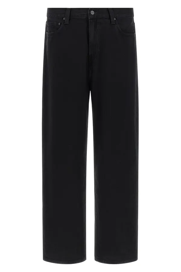 Carhartt Work In Progress Denim Trousers With Tonal Logo Patch