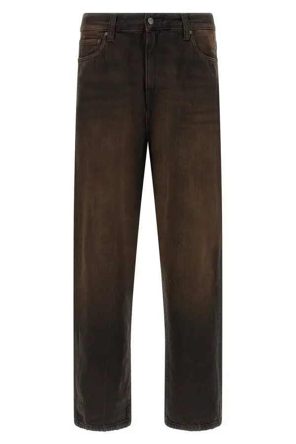 Carhartt Work In Progress Camano Denim Aaron Jeans Logo Patch Detail