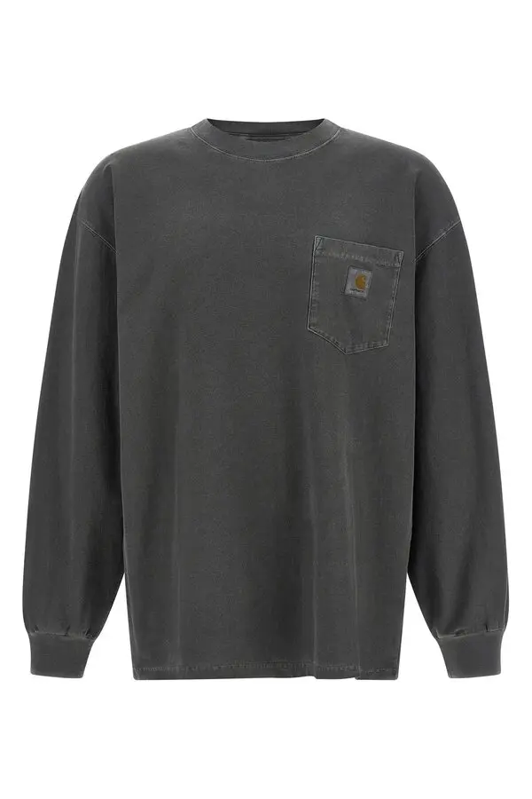 Carhartt Work In Progress T-shirt With Patch Pocket - Black