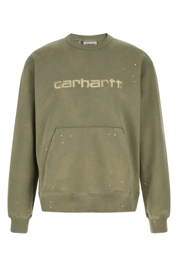 Carhartt Work In Progress Sweatshirt With Paint Splatter Details