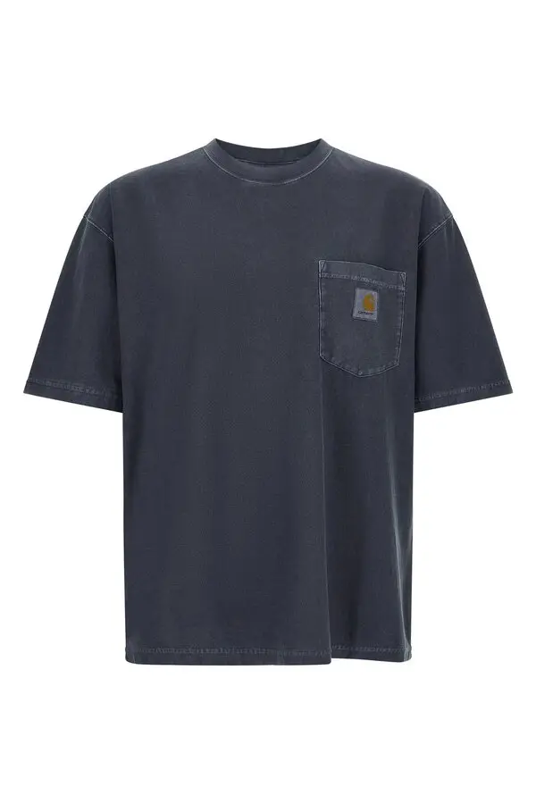 Carhartt Work In Progress T-shirt With Chest Pocket - Blue