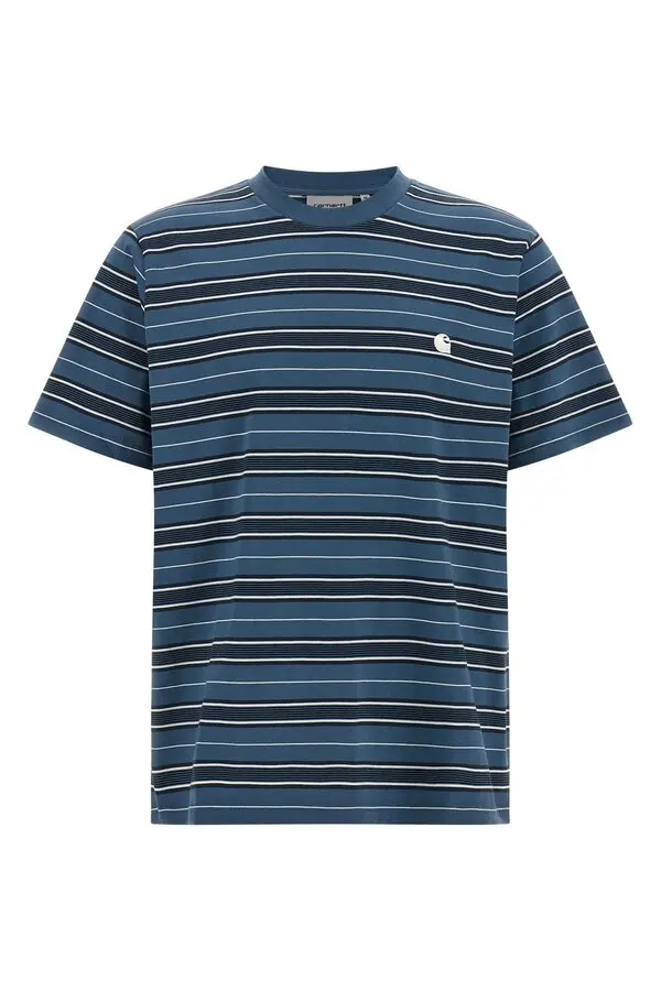 Carhartt Work In Progress T-shirt With Striped Pattern