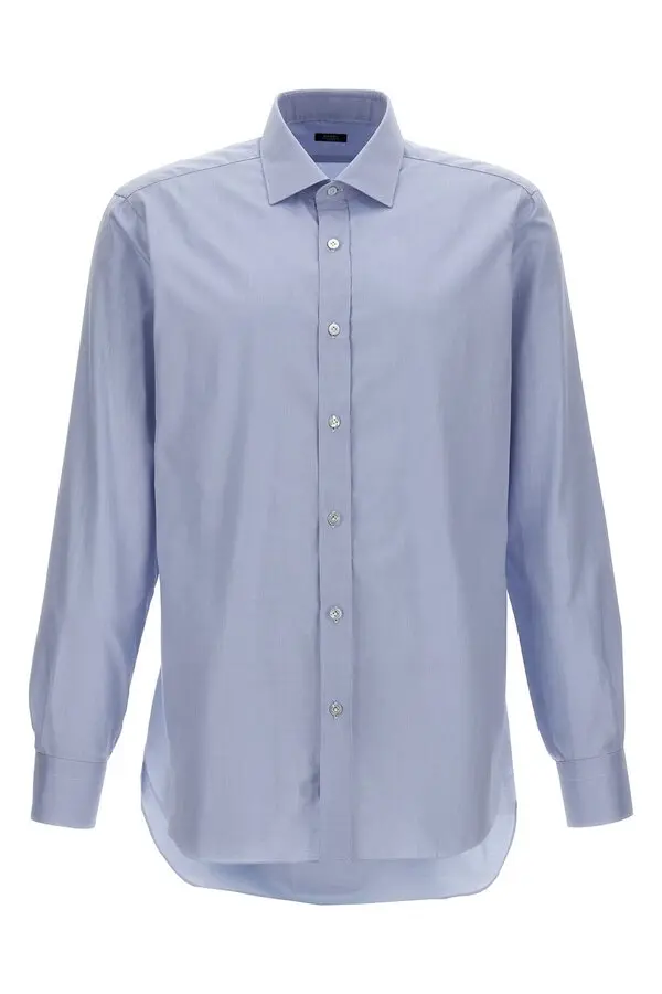 BARBA NAPOLI Stretch Poplin Shirt