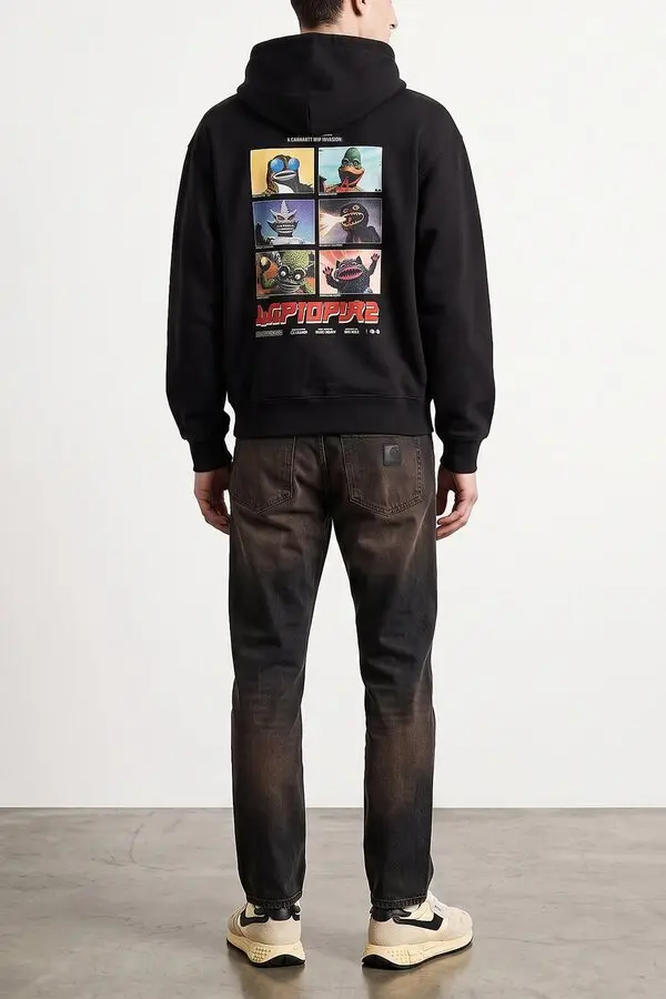 Carhartt Work In Progress Hooded Sweatshirt Graphic Print