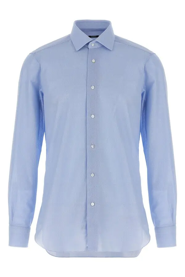 BARBA NAPOLI Honeycomb Cotton Shirt