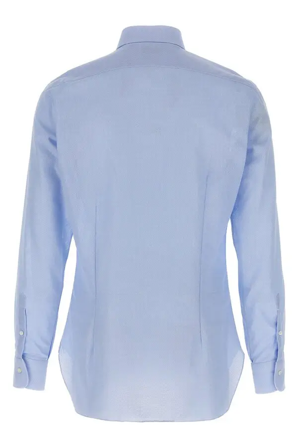 BARBA NAPOLI Honeycomb Cotton Shirt