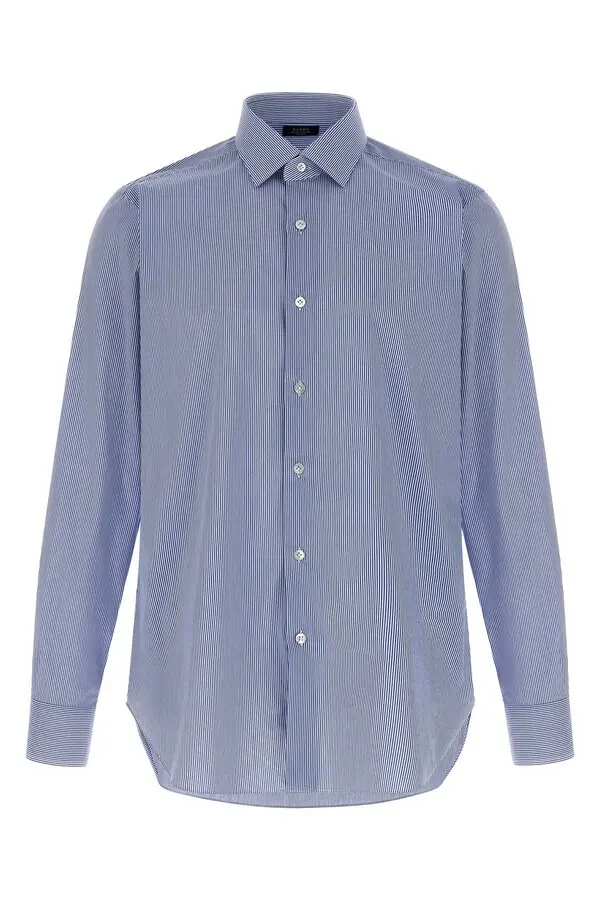 BARBA NAPOLI Striped Poplin Shirt