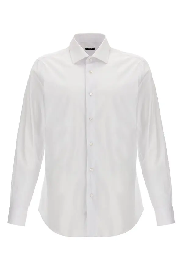 BARBA NAPOLI Stretch Poplin Shirt