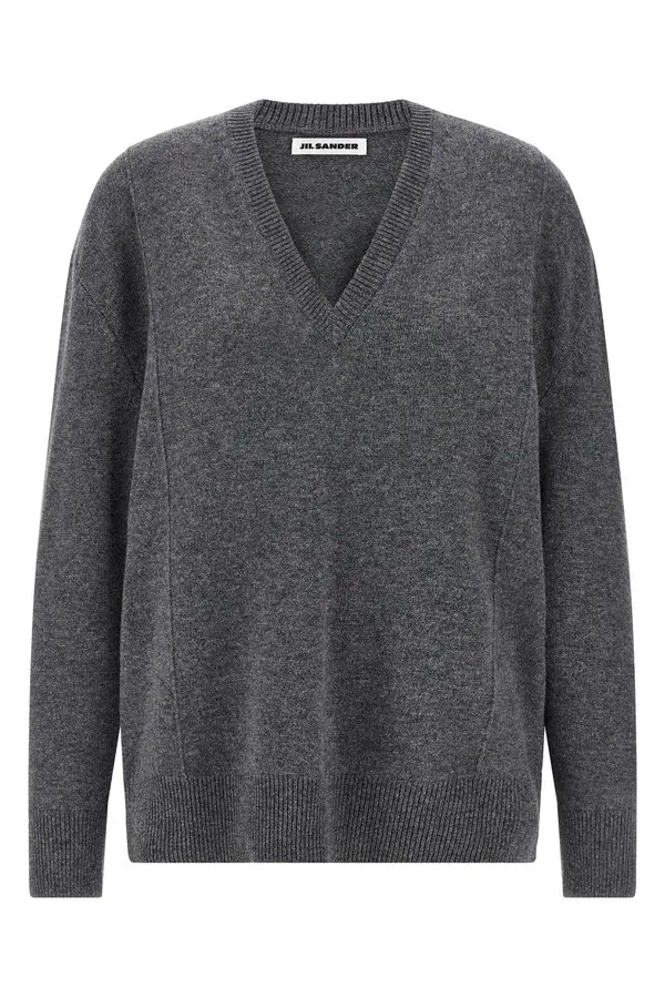 JIL SANDER Sweater 'v-neck With Pintucks