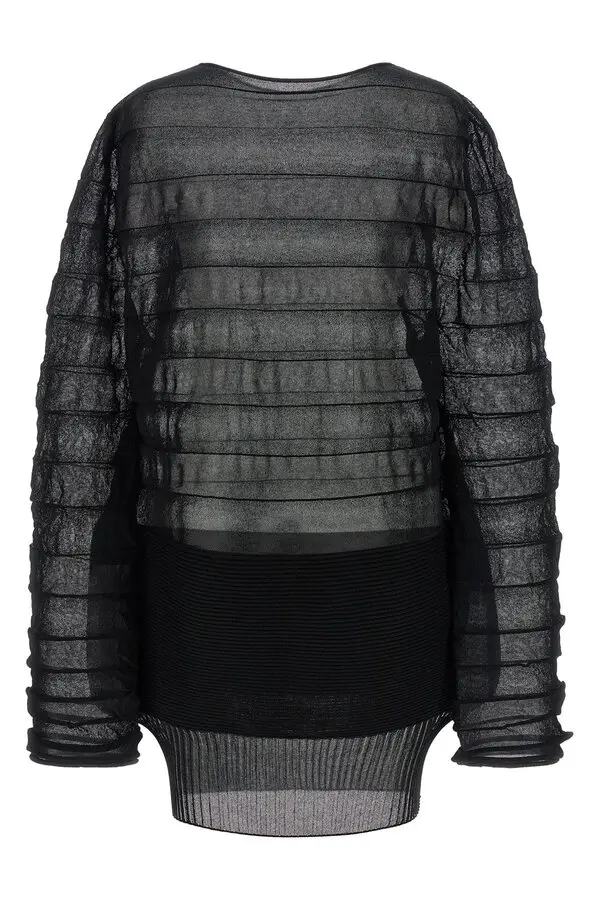 Issey Miyake Banded Knit Top