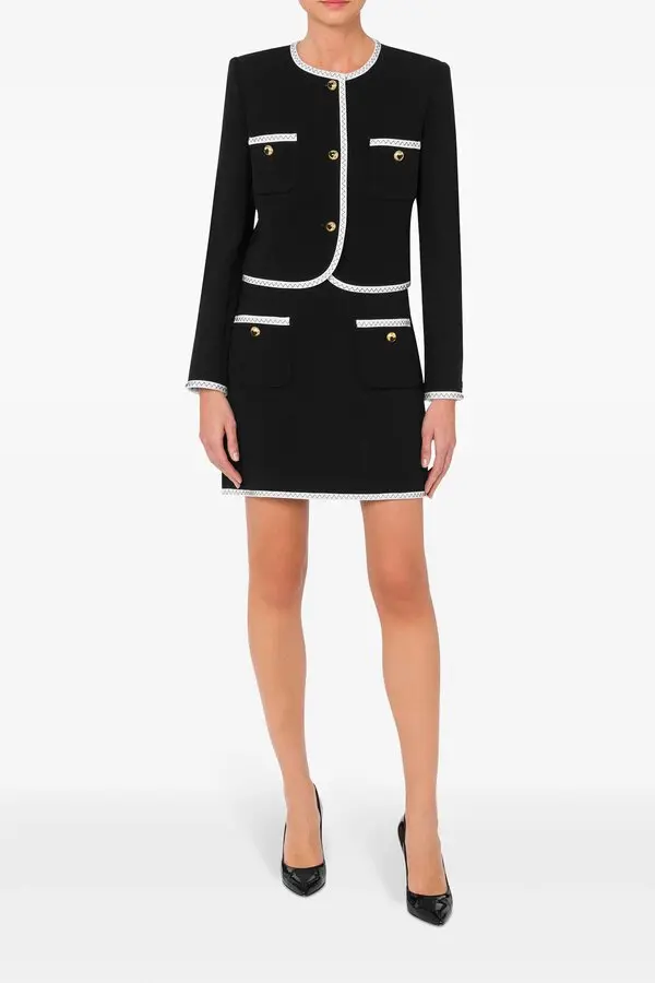 Moschino Cropped Crepe' Jacket
