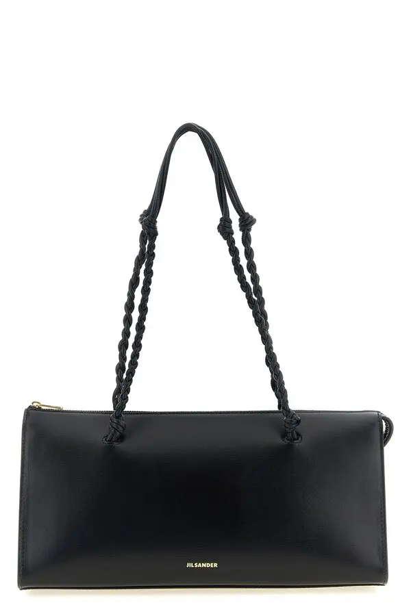 JIL SANDER Shoulder Bag With Braided Straps - Black