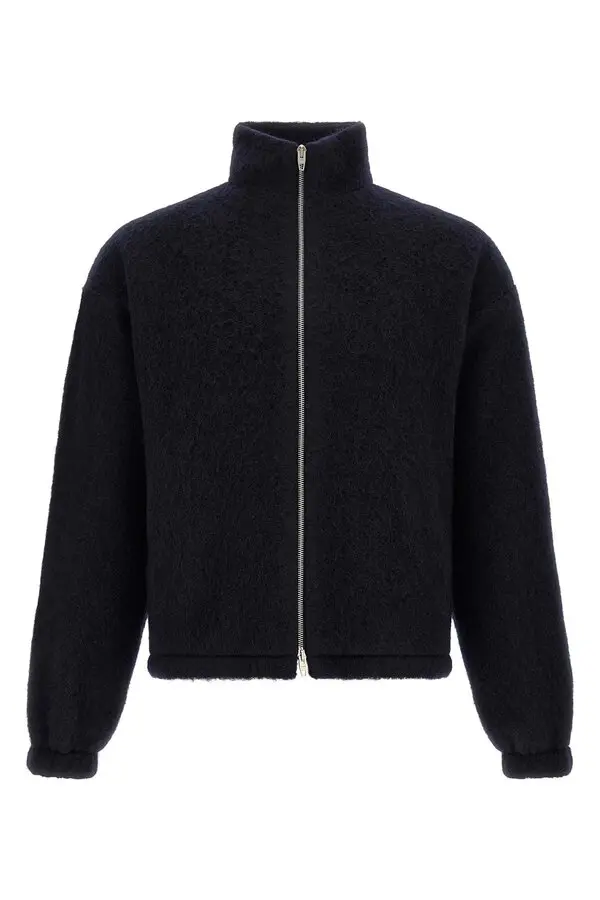 JIL SANDER Zip-up Sweatshirt With Embroidered Monogram