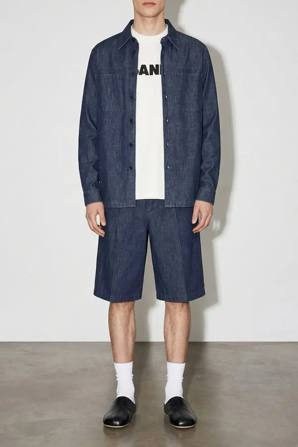 JIL SANDER Bermuda Shorts With Front Crease