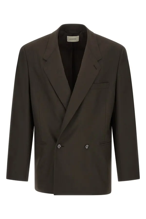 LEMAIRE Tropical Wool Double-breasted Blazer
