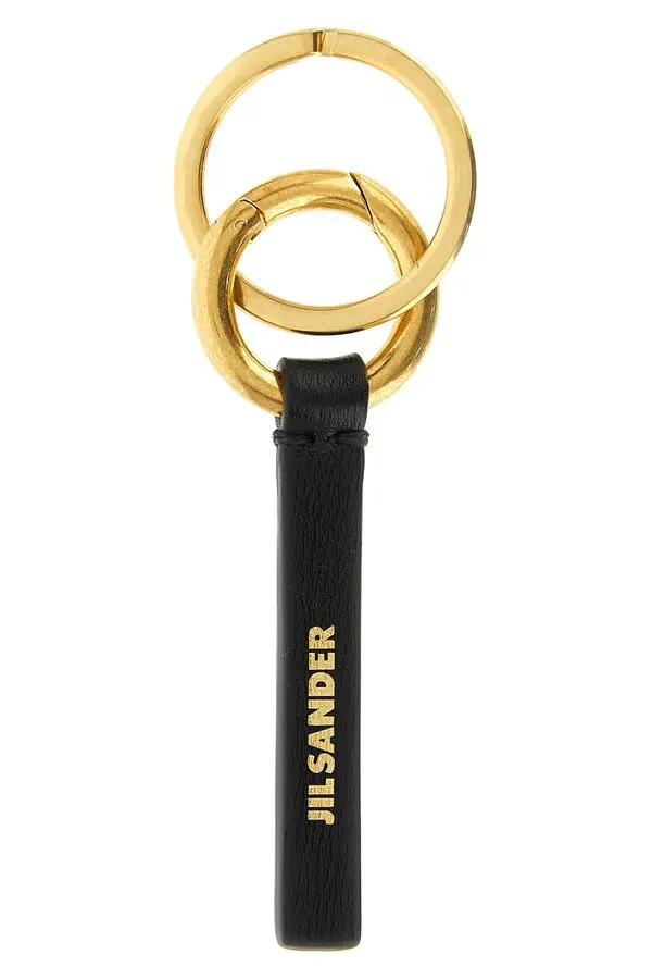 JIL SANDER Signature Keyring - Black