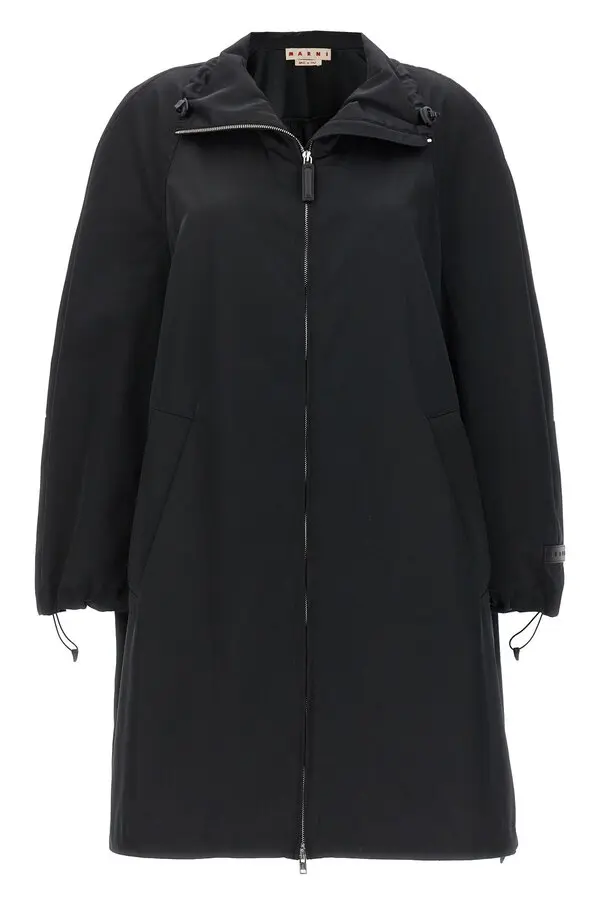 Marni Satin Technical' Parka - Black