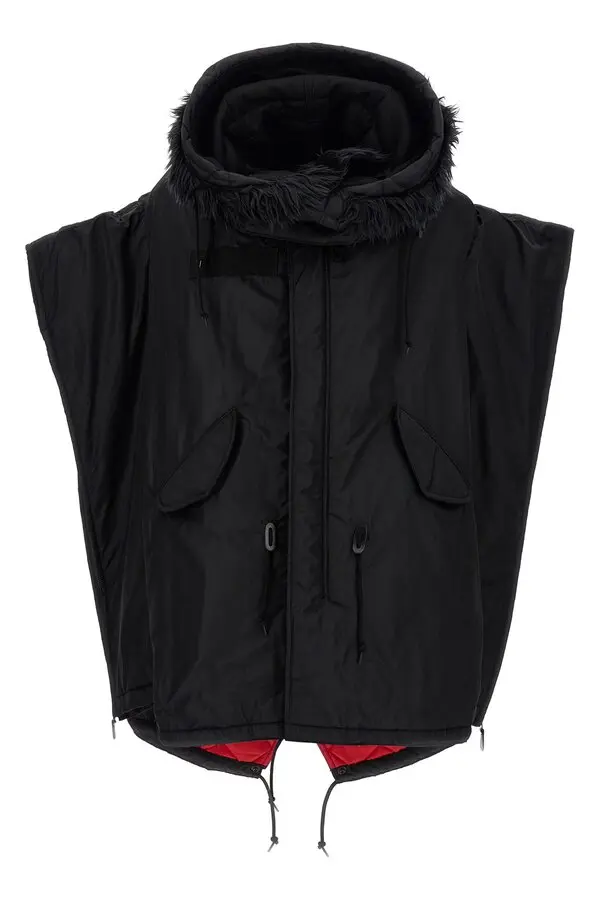 Junya Watanabe Coat 'oversize Puffer - Black