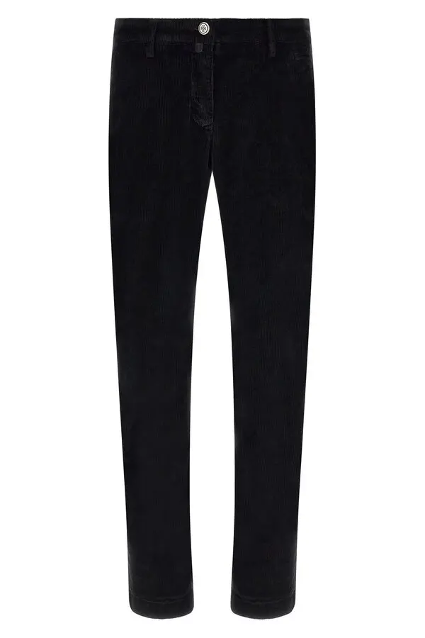 JACOB COHЁN Chino Trousers Metallic Logo Detail