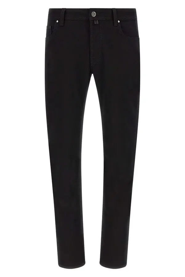 JACOB COHЁN Jeans With Leather Patch