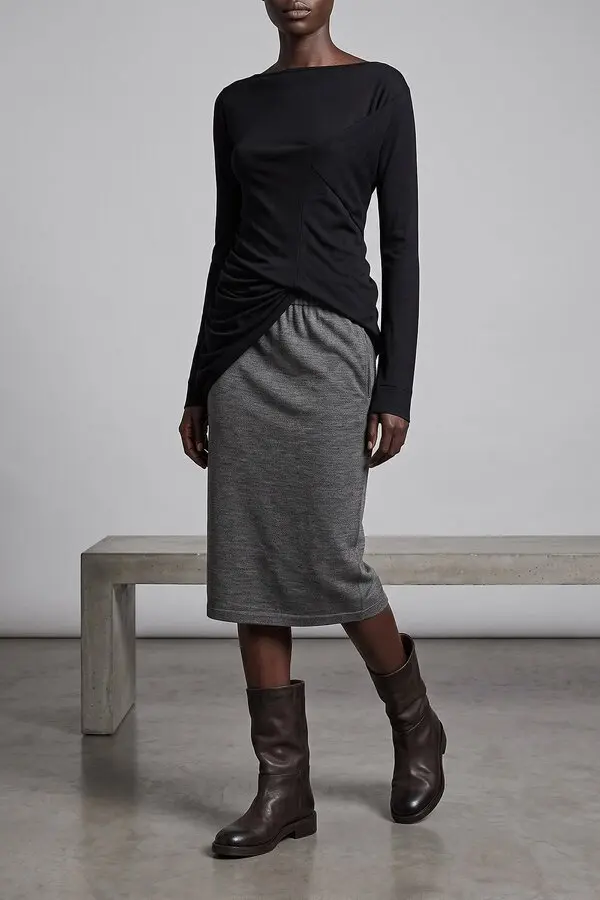 Junya Watanabe Mélange Wool Skirt