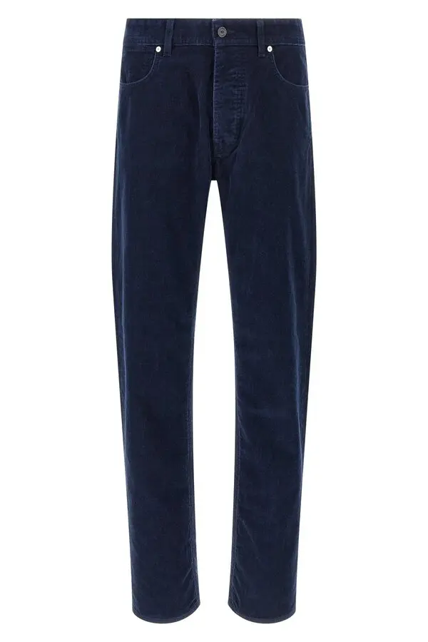 Stone Island J100005 Micro Corduroy' Trousers - Blue