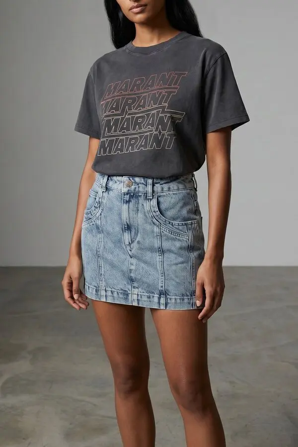 MARANT ETOILE Juana' Denim Skirt