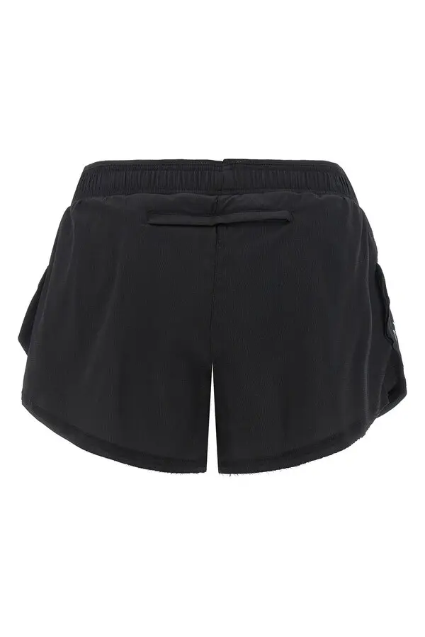 Y3 Running Shorts With Pleated Texture