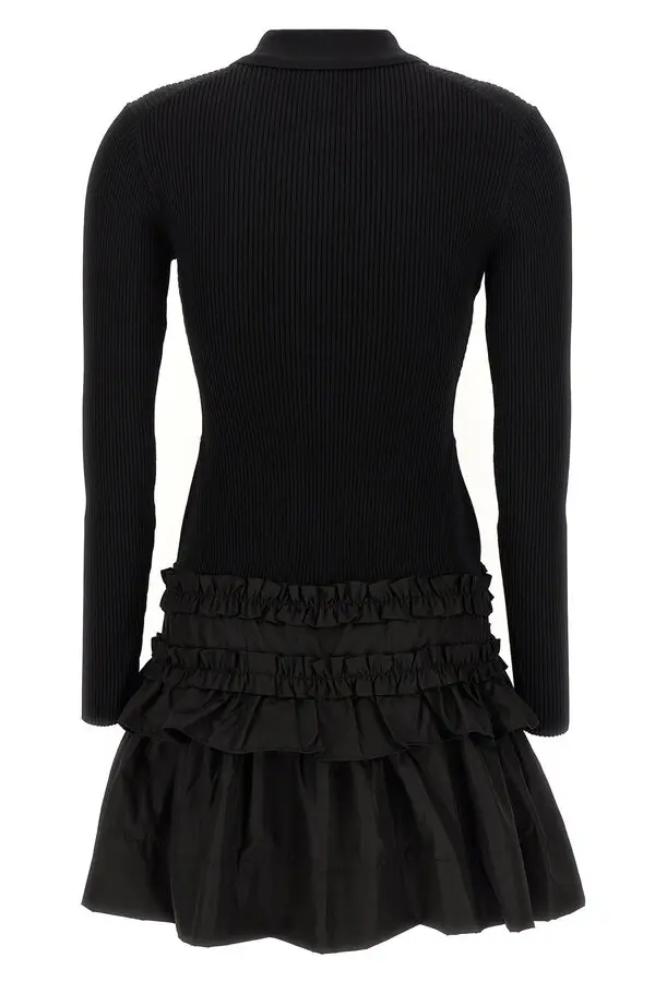 GANNI Dress 'melange Rib Knit Mini Dress