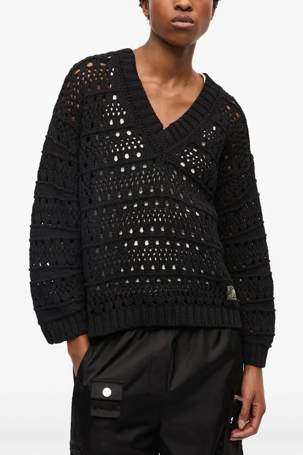 GANNI Sweater 'cotton Mix V-neck