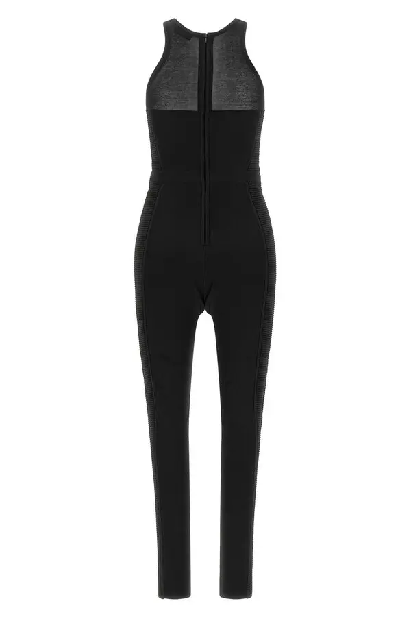 Elisabetta Franchi Sheer Panel Jumpsuit
