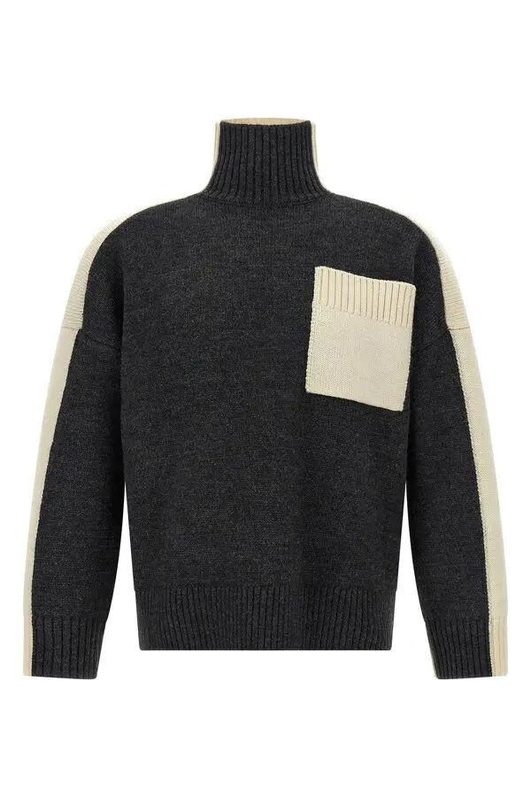 J.W.ANDERSON J. W.anderson 'two Tone Patch Pocket' Sweater