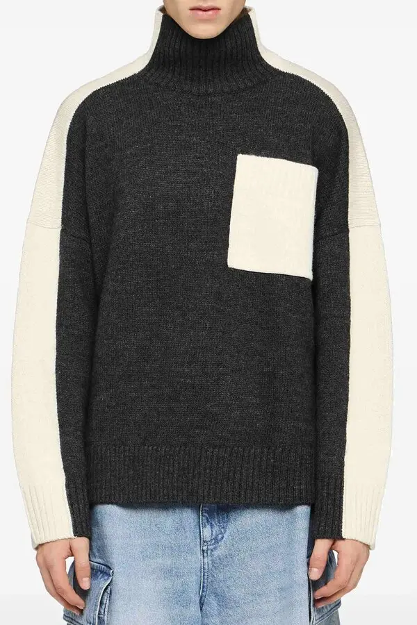 J.W.ANDERSON J. W.anderson 'two Tone Patch Pocket' Sweater