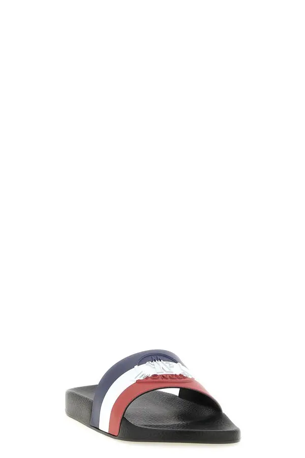 Moncler Slide Sandal With Embossed Logo