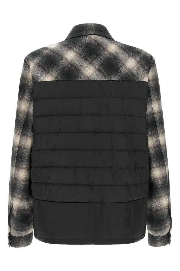 Moncler Shirt Jacket With Quilted Panel