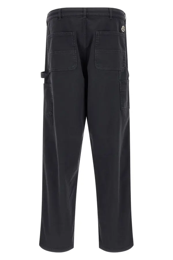 Moncler Cargo Trousers With Logo Detail
