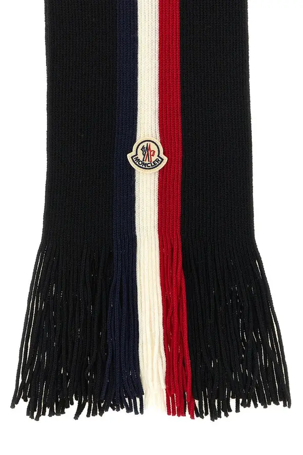 Moncler Tricolour Wool Scarf