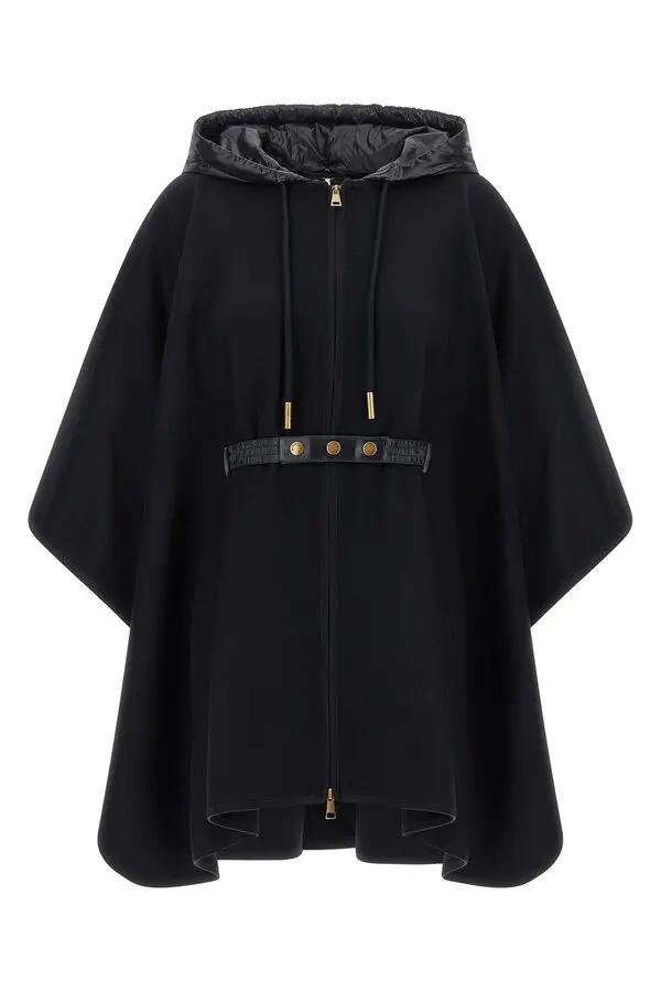 Moncler Two-material Cape - Blue