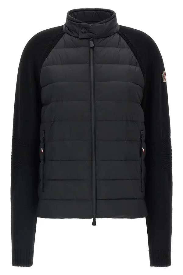Moncler Padded Cardigan - Black