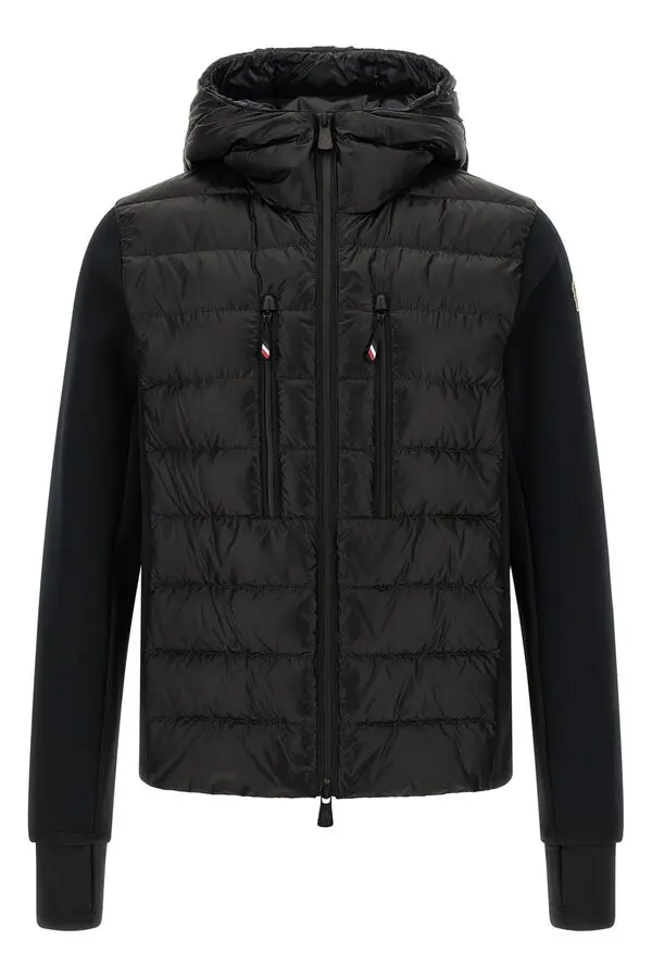 Moncler Padded Hoodie - Black