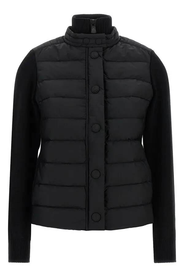 Moncler Padded Cardigan - Black