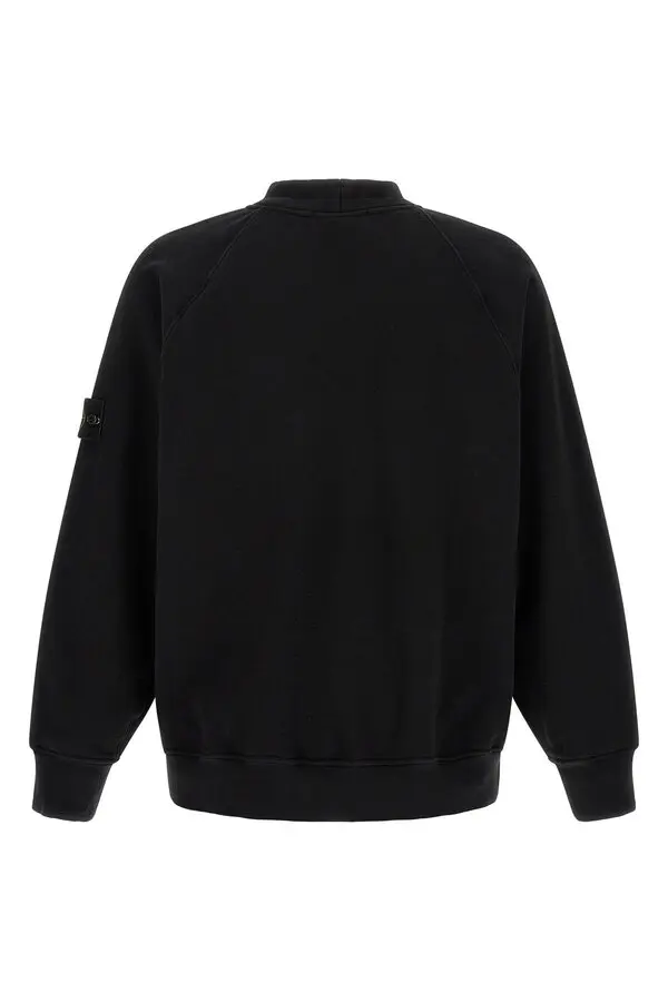 Stone Island Mock Neck '6100053' Sweatshirt With Raglan Sleeves