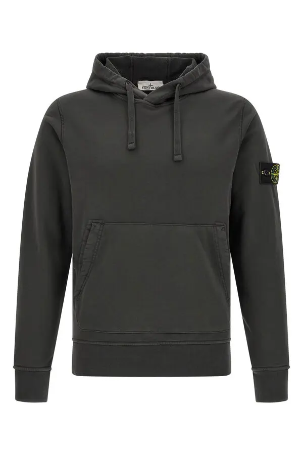 Stone Island Hooded Sweatshirt With Compass Badge